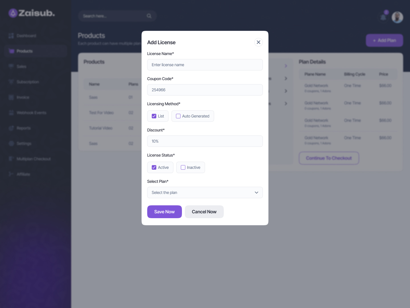 Zaisub - Subscription & Billing Management Laravel Script. by zainiktheme